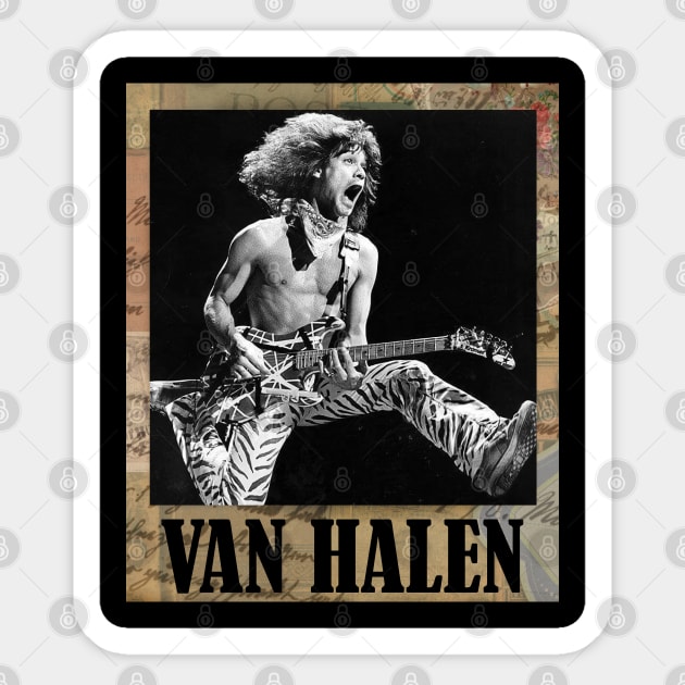 Van Halen // Vintage Frame - Van Halen - Sticker | TeePublic