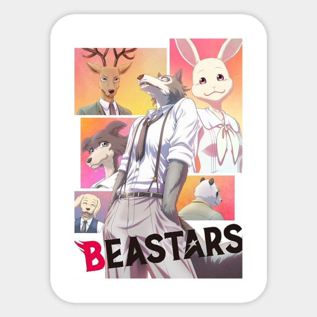 Stand Beastars Collage - Stand Beastars Collage - Sticker | TeePublic