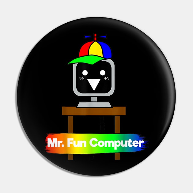 Sprunki Mr Fun Computer - Sprunki - Pin | TeePublic
