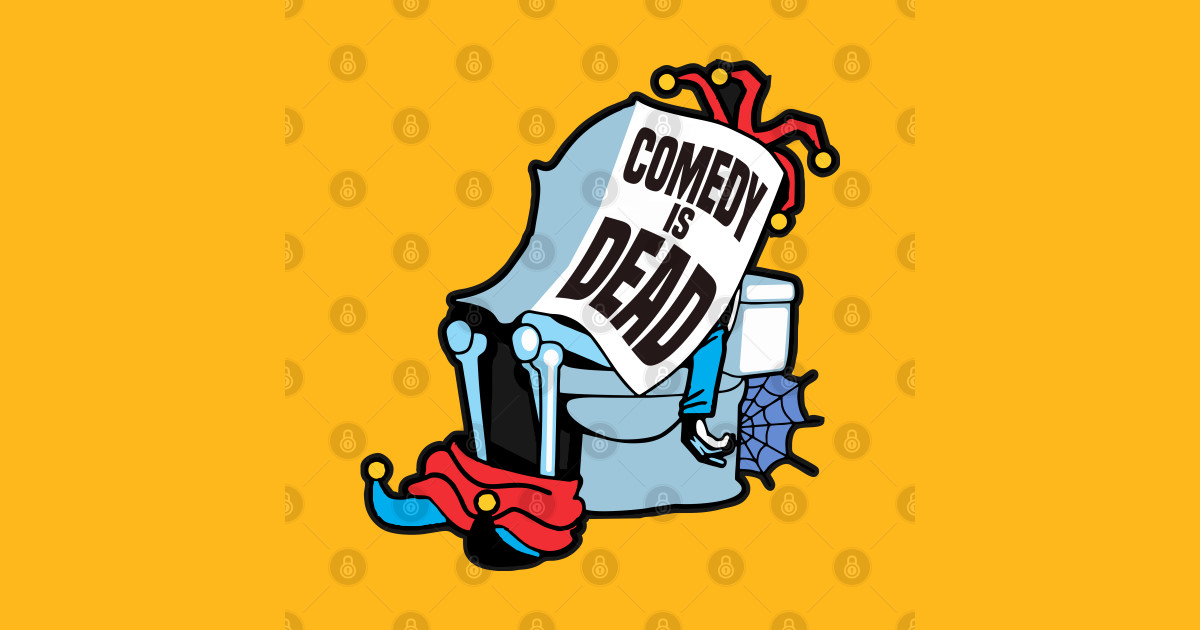 Comedy is Dead- Cartoon of A Jester on the Toilet 1.0 - Comedy - T ...