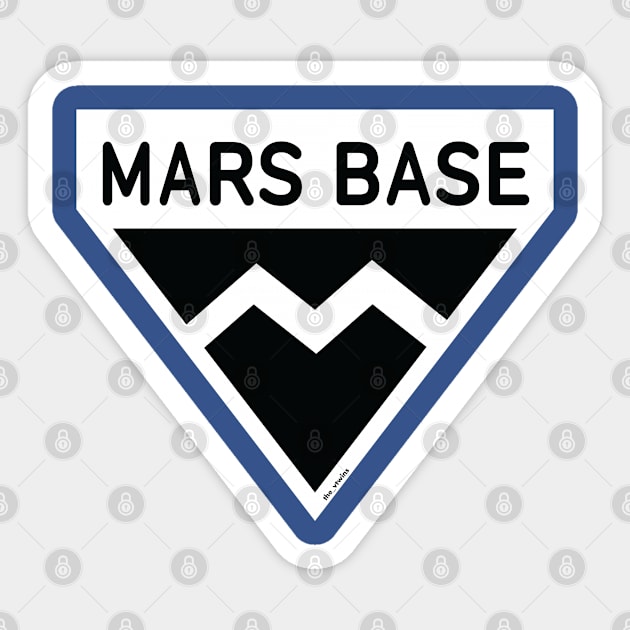Mars Base Alpha Fighter - Robotech - Sticker | TeePublic