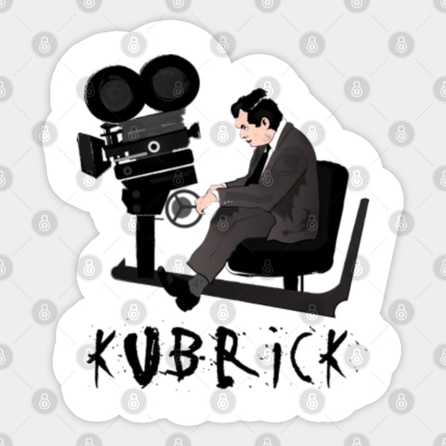 STANLEY KUBRICK FILMING - Amine #5018 - Stanley Kubrick - Sticker ...
