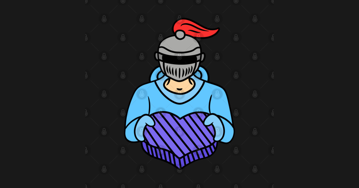 Cute knight celebrate valentine - Knight - T-Shirt | TeePublic