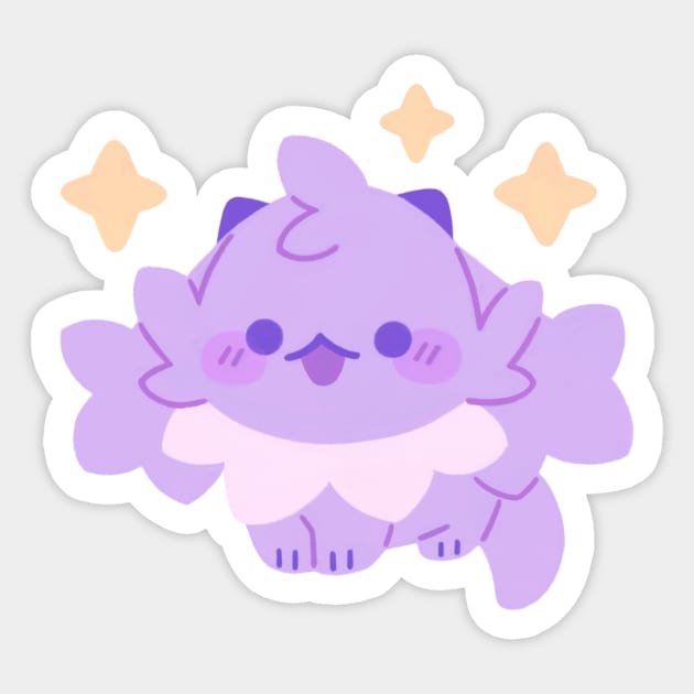 Smol Purple Dragon - Dragon - Sticker | TeePublic