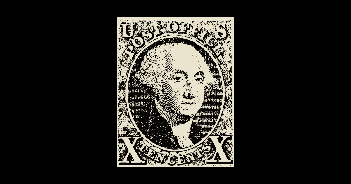 First George Washington Stamp - Stamp Collecting - Sticker | TeePublic