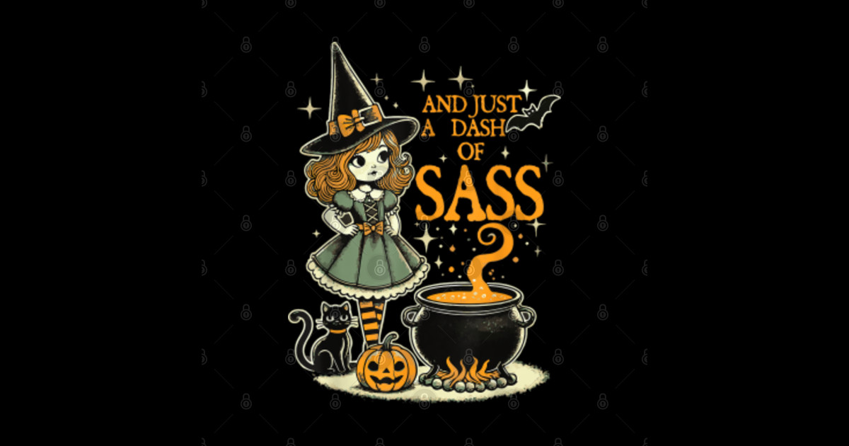 And Just A Dash Of Sass Baby Halloween Witch Toddler Youth - Halloween ...