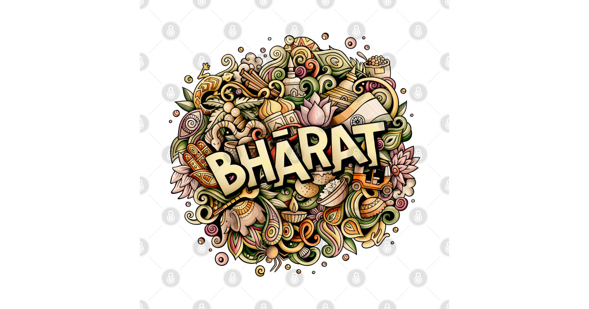 Bharat Love - Bharat All Together - Indian Cultural Symbols - Bharat ...