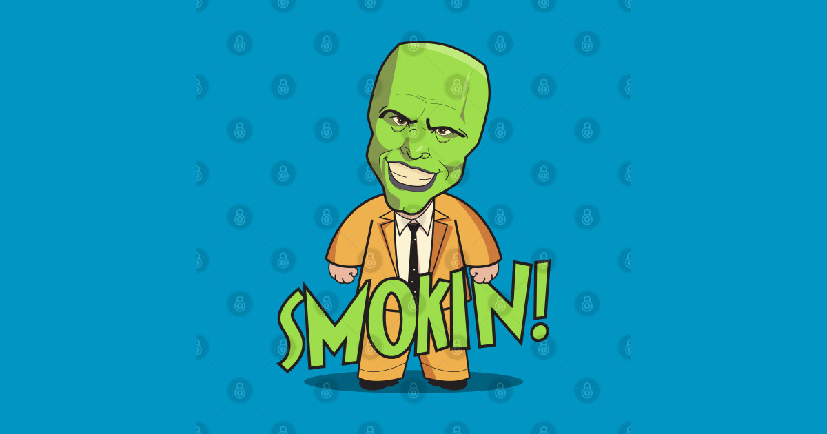 The Mask Smokin Funny - The Mask - T-Shirt | TeePublic