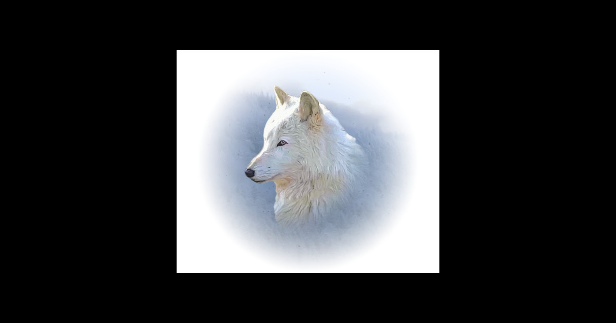 White wolf - Wolf - Sticker | TeePublic