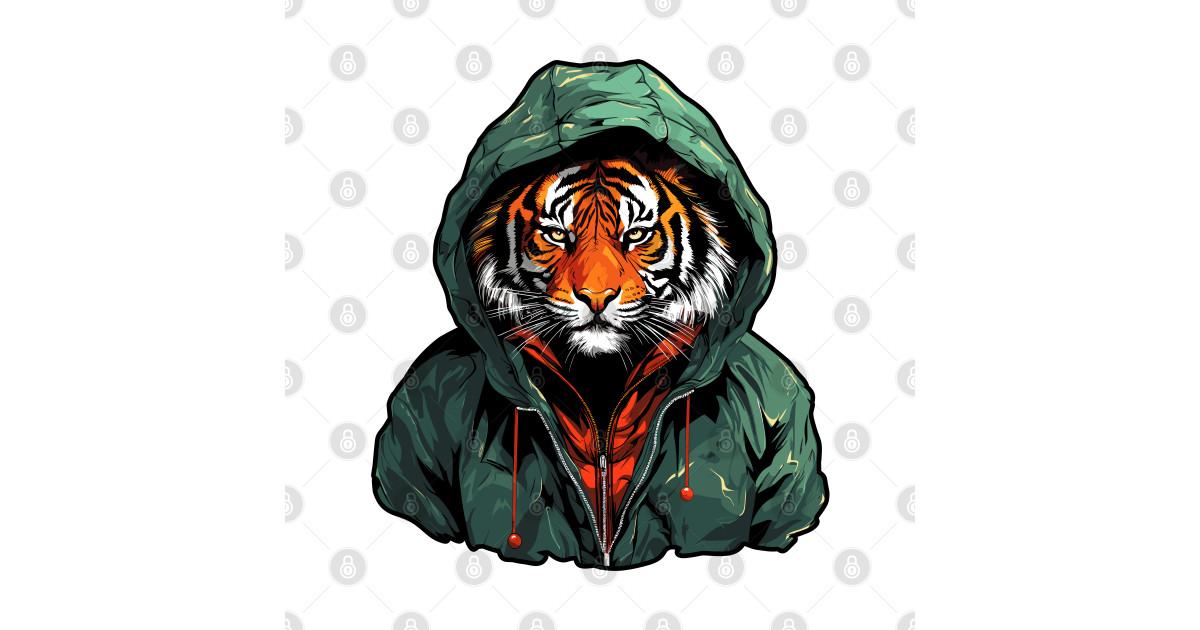 Gangster tiger - Tiger - T-Shirt | TeePublic