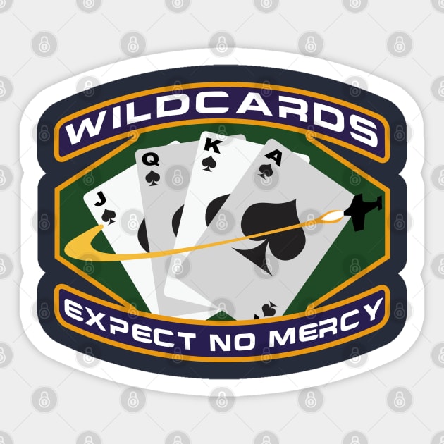 Wildcards Expect No Mercy - Space Above And Beyond - Sticker | TeePublic