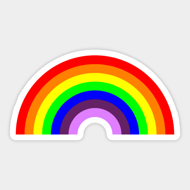 Rainbow Print - Rainbow - Sticker | TeePublic