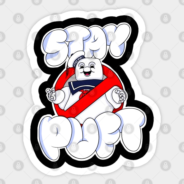 Stay puft - Ghostbusters - Sticker | TeePublic