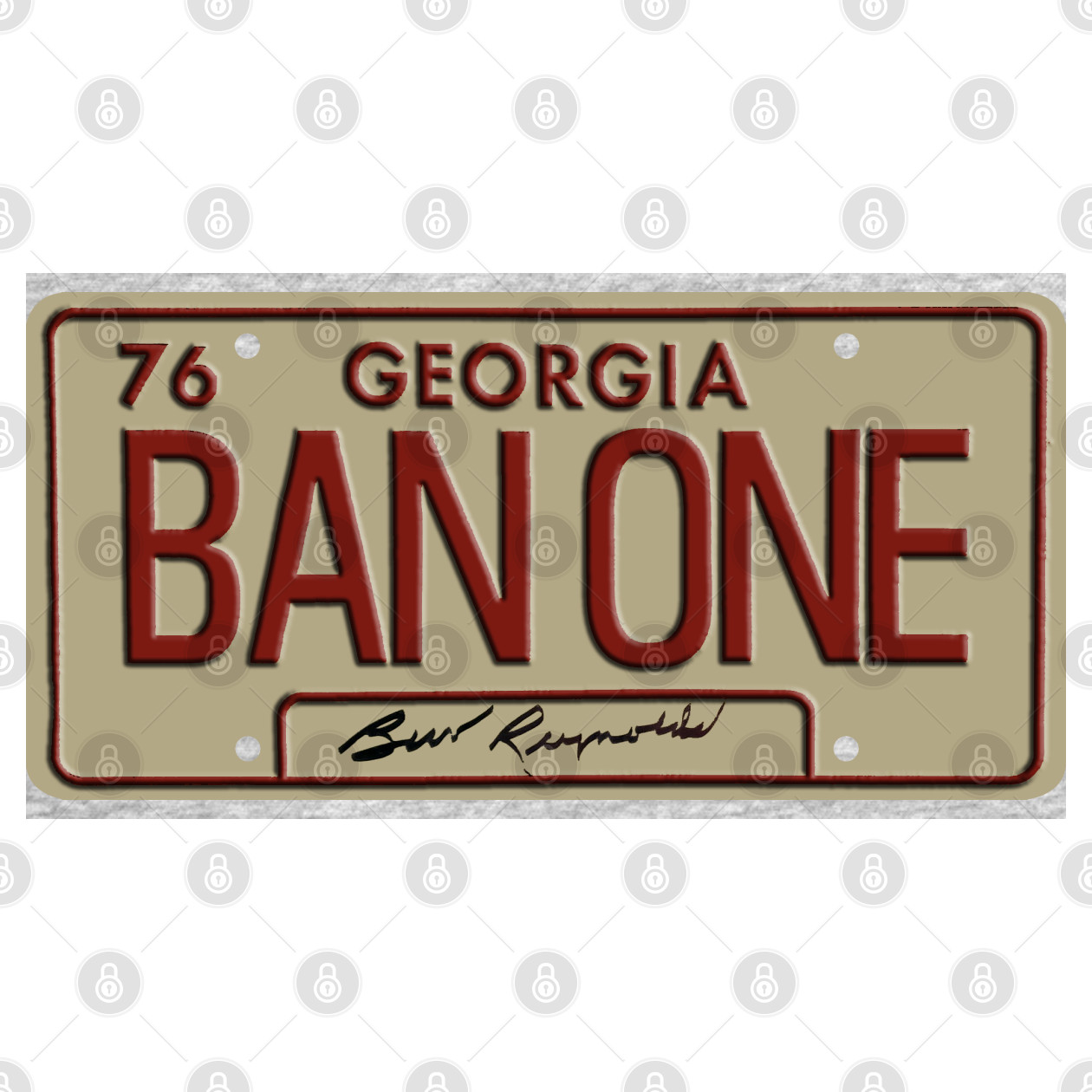 Smokey and the Bandit BAN ONE Plate - Smokey And The Bandit - Baseball ...