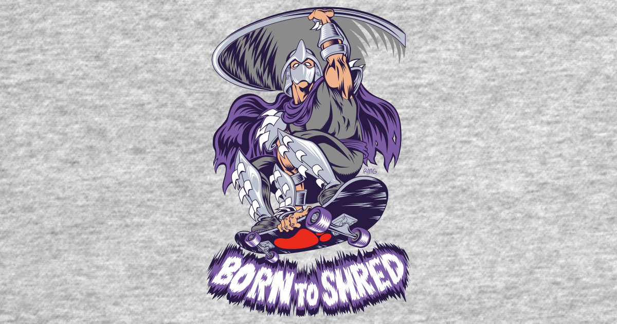 Born to Shred - 80scartoons - T-Shirt | TeePublic
