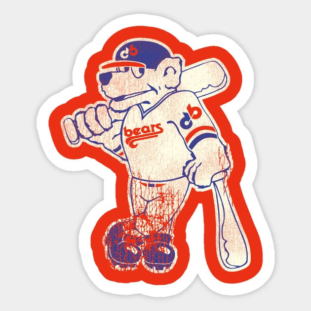 Defunct 80s Mascot Denver Bears Baseball Team - Baseball - Sticker ...