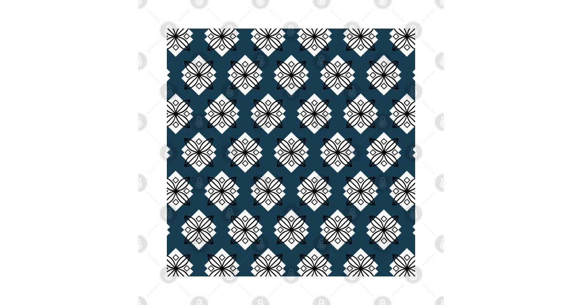 Pretty navy blue and black minimalist pattern - Dark Blue - T-Shirt ...