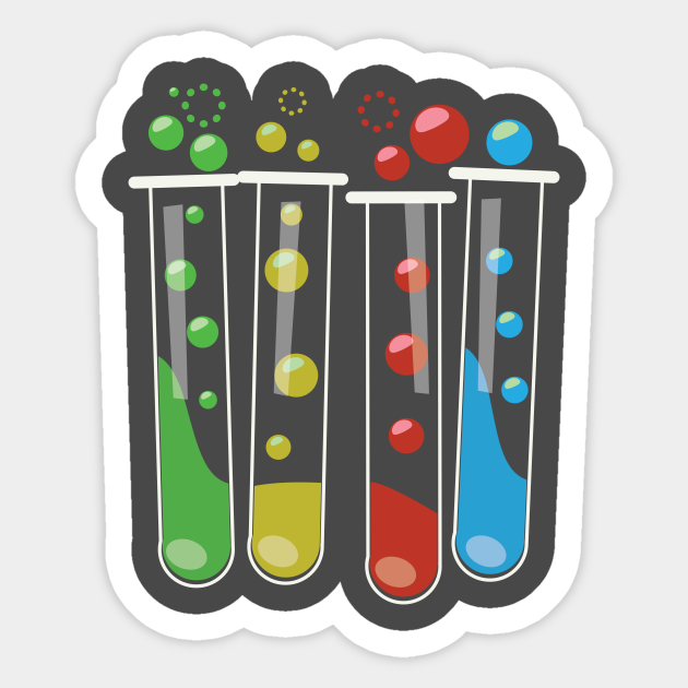 Test Tubes - Test Tubes - Sticker | TeePublic