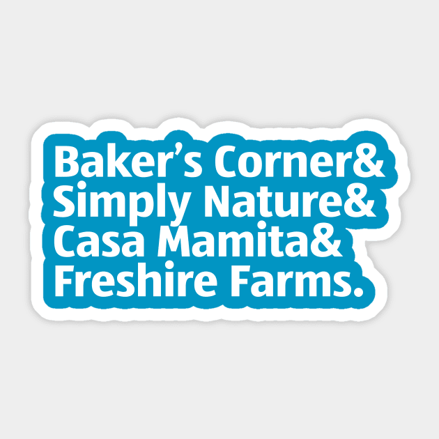 Aldi Brands: The Two Parters - Aldi - Sticker | TeePublic