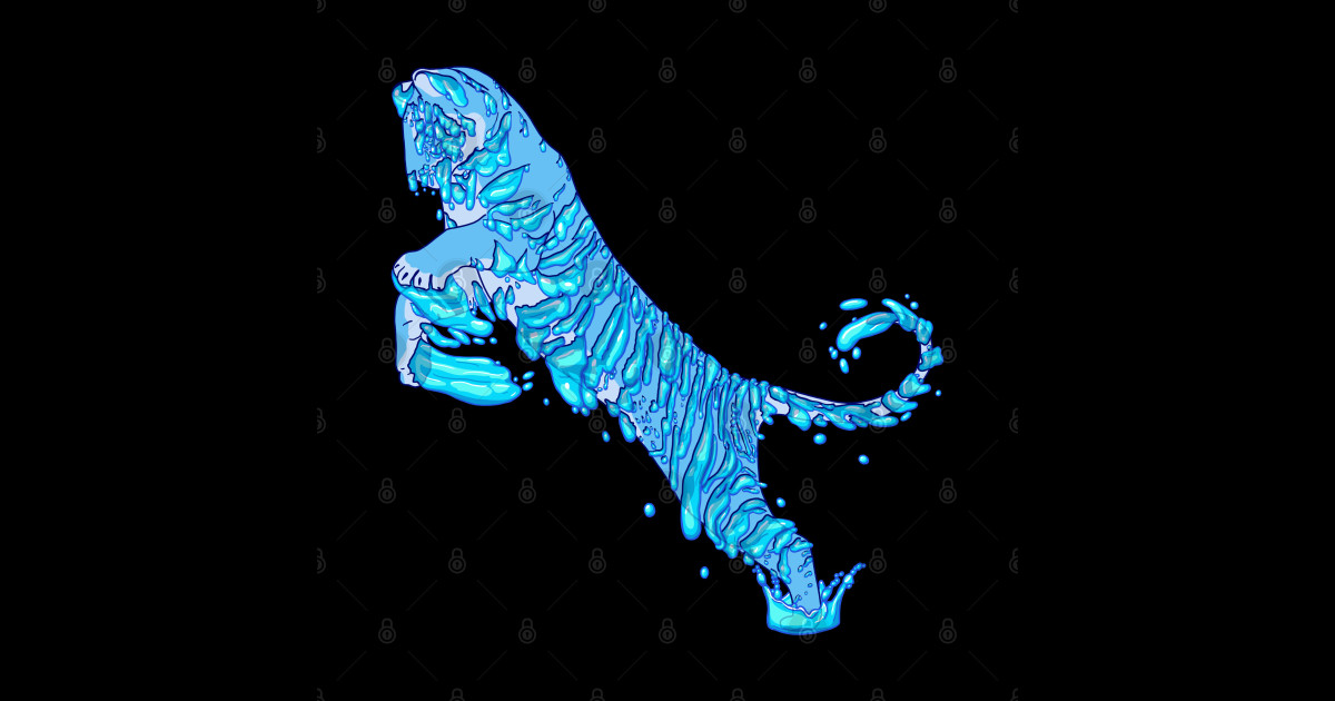 Water Tiger - Tiger - Sticker | TeePublic