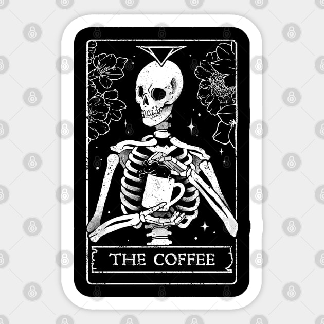 The Coffee - Death Skull Evil Gift - Coffee - Sticker | TeePublic