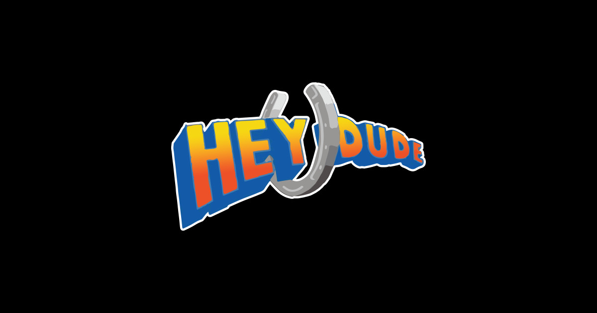 Hey Dude Vintage TV Show Logo Fan Art - Hey Dude - Sticker | TeePublic