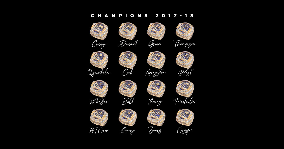 GSW Golden State Warriors Championship Rings 2017-2018 Season ...