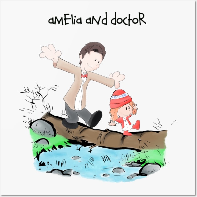 Amelia & Doctor - Doctor Who - Posters and Art Prints | TeePublic