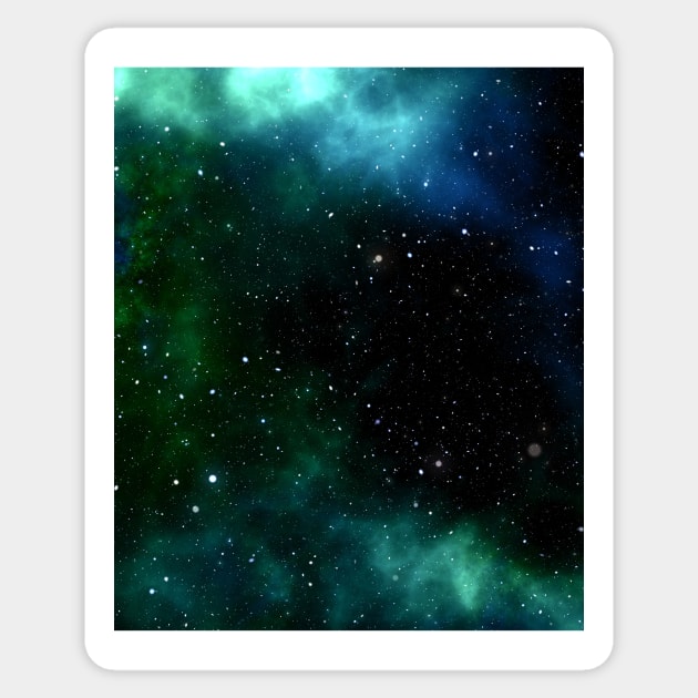 Blue Nebula - Solar System - Sticker | TeePublic