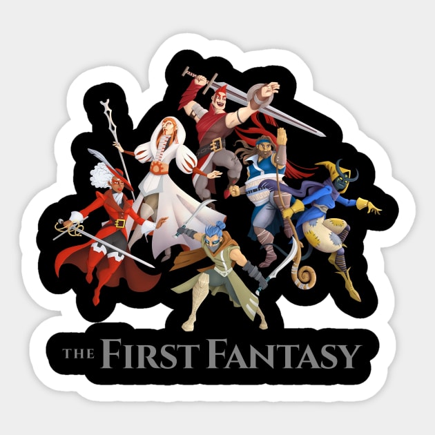 The first warriors of light - Final Fantasy - Sticker | TeePublic