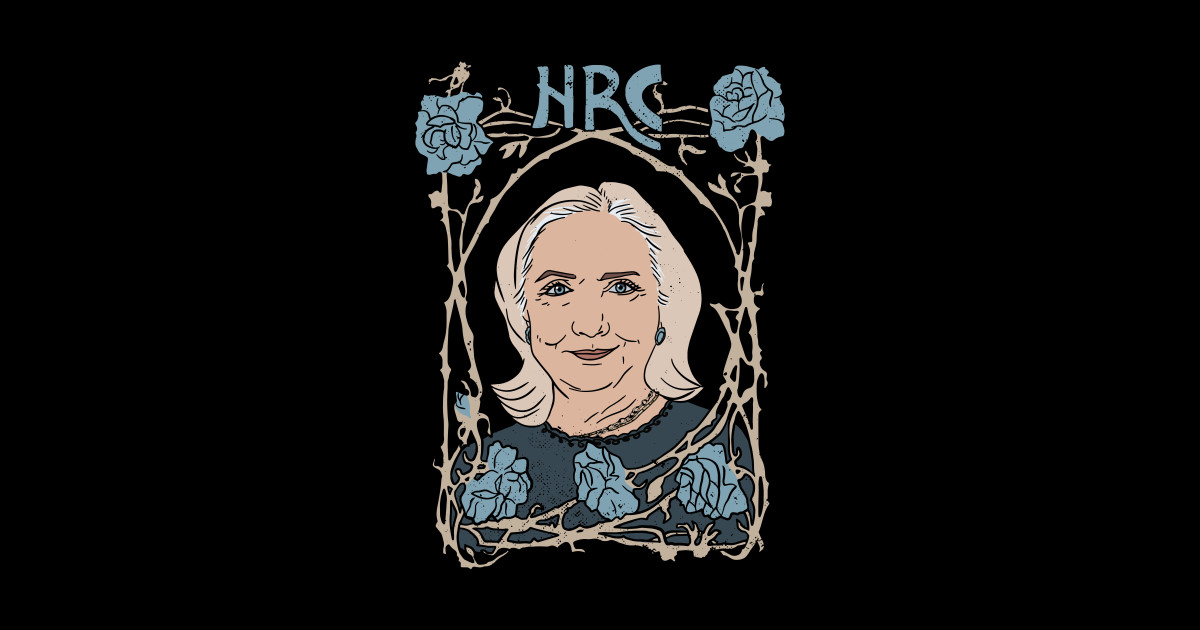 Hillary Clinton Art Nouveau Poster - Hillary Clinton - Sticker | TeePublic