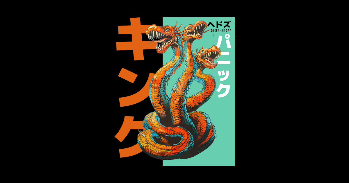 queen hydra monster - Japanese Monster - Sticker | TeePublic