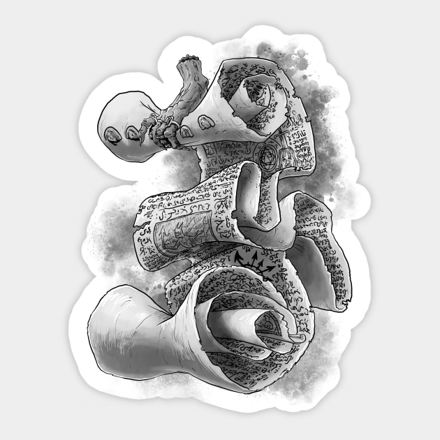 The Evil Scroll - Heavymetal - Sticker | TeePublic