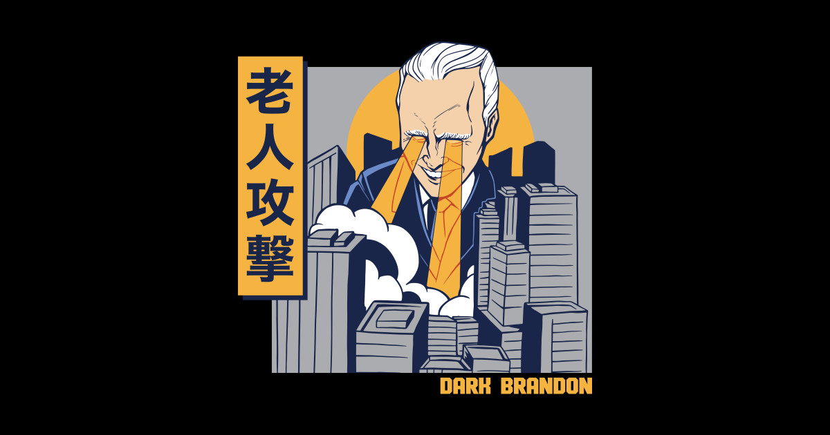 Dark Brandon Rises // Funny Dark Brandon Meme - Dark Brandon - Sticker ...