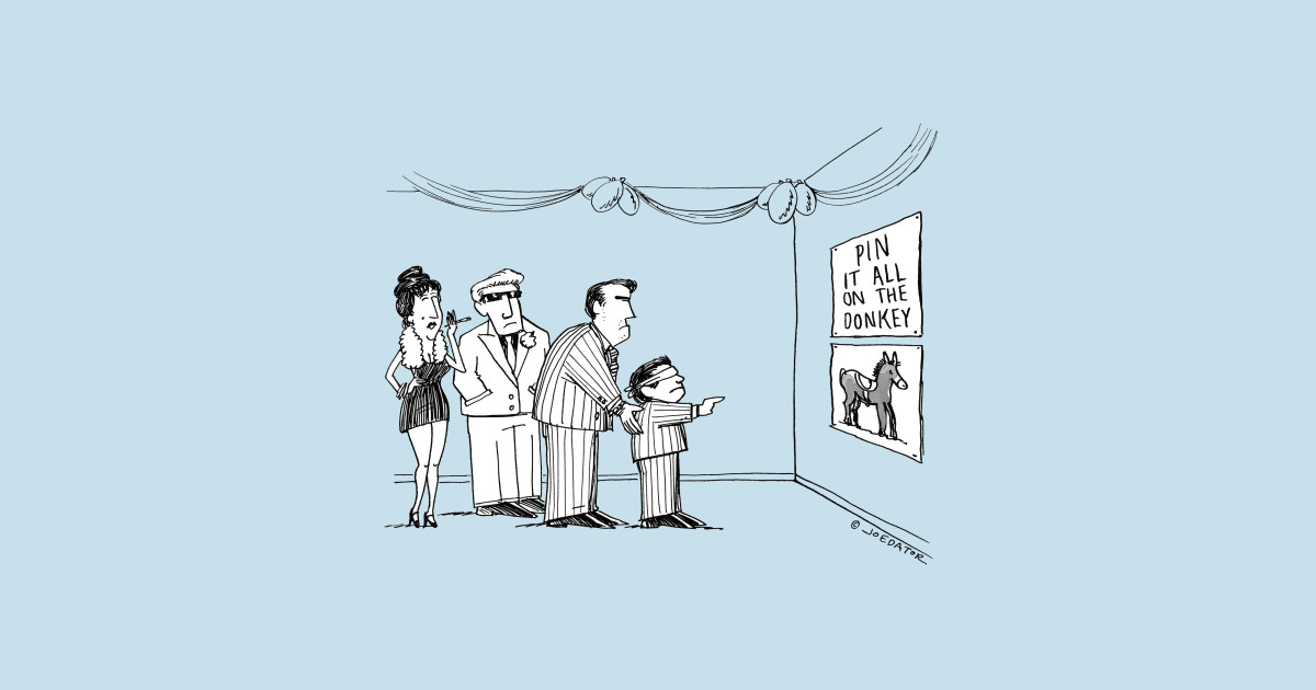 Pin It All On The Donkey - Mafia - T-Shirt | TeePublic