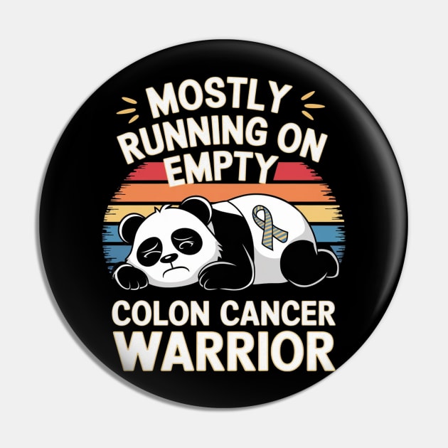 Funny Colon Cancer Warrior Blue Ribbon Panda Support - Colon Cancer ...