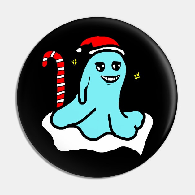 Ghost Christmas Christmas Pin Teepublic