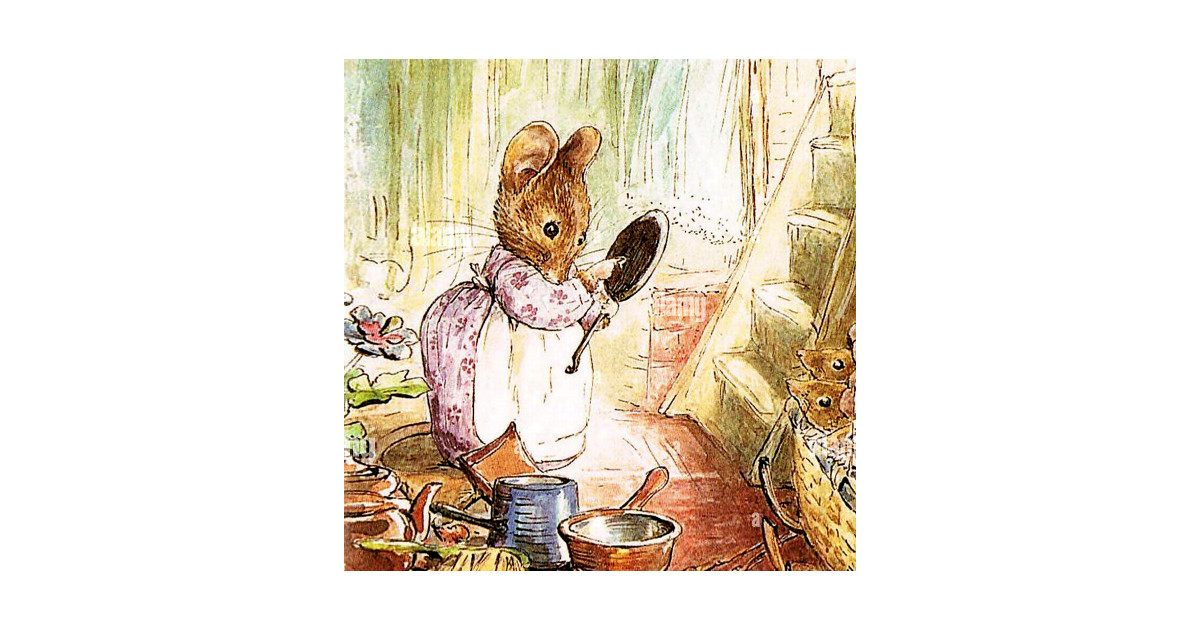 “Mrs Mouse Cleans Pots and Pans” by Beatrix Potter - Beatrix Potter Mrs ...
