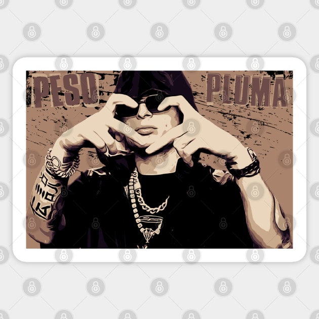 Peso pluma // Vintage poster - Peso Pluma - Sticker | TeePublic