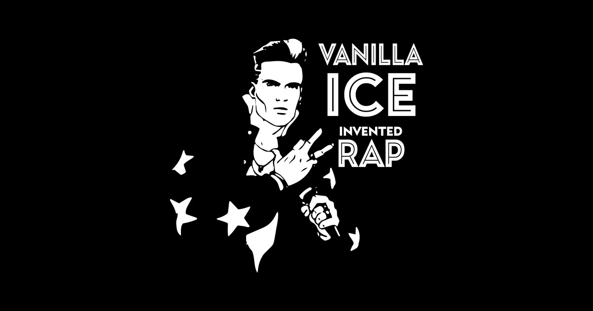 Vanilla Ice invented rap retro - Vanilla Ice - Sticker | TeePublic