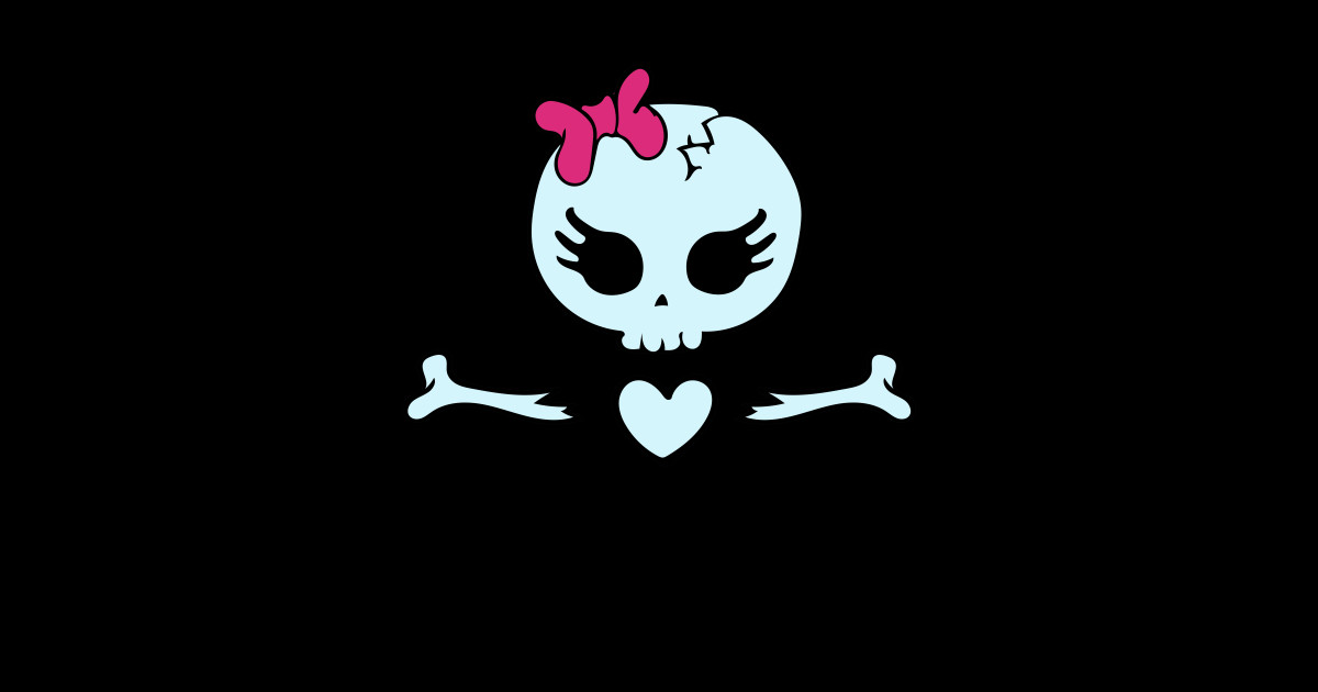 Girl skull. - Skull - Sticker | TeePublic