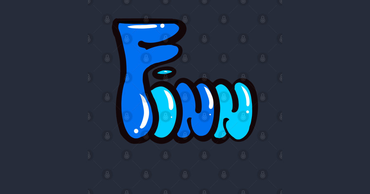 Finn name in blue bubble letters graffiti calligraphy Top 10 best ...