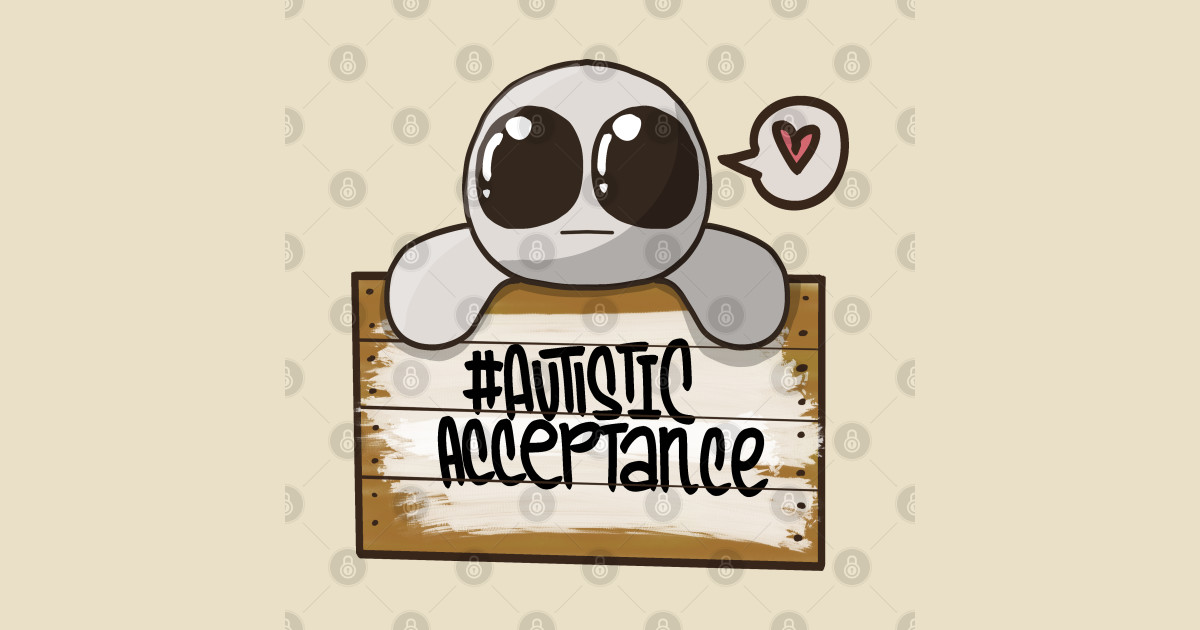 Autistic acceptance with autistic creature - Autistic - T-Shirt | TeePublic