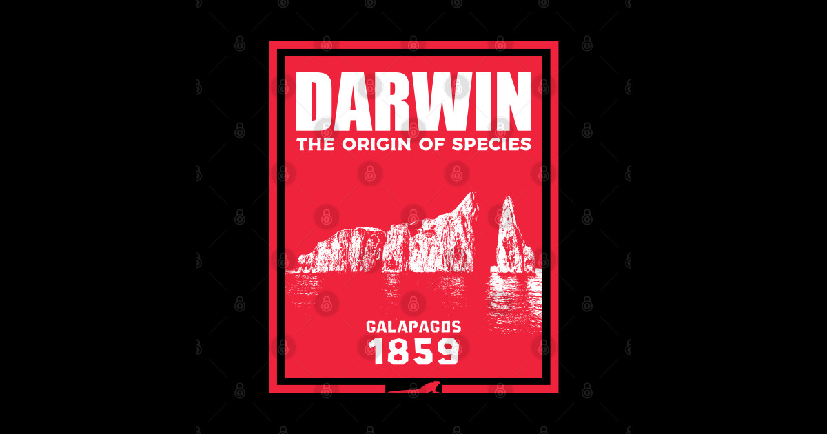 The origin of species Darwin - Science Teacher Gift - Sticker | TeePublic