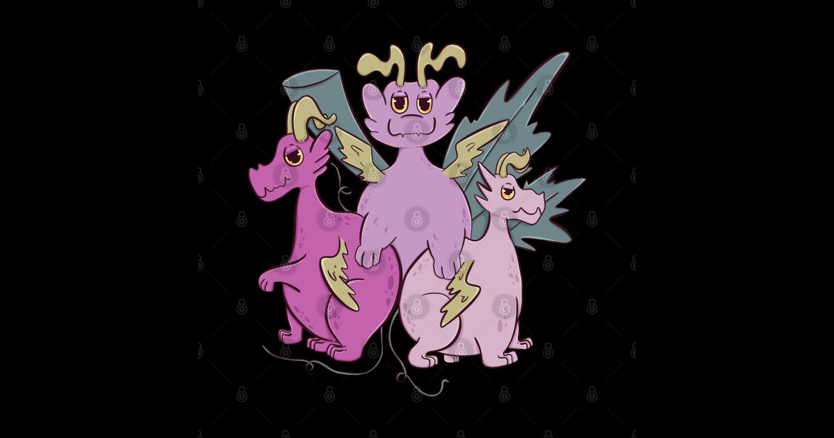 grape dragon - Purple Dragon - Sticker | TeePublic