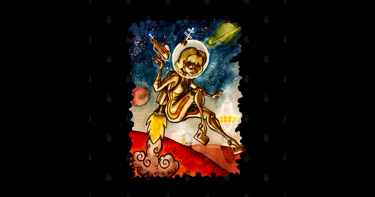 Atompunk Cutie - Space - Posters and Art Prints | TeePublic