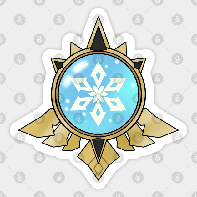 Mondstat Cryo Vision - Genshin Impact - Sticker | TeePublic