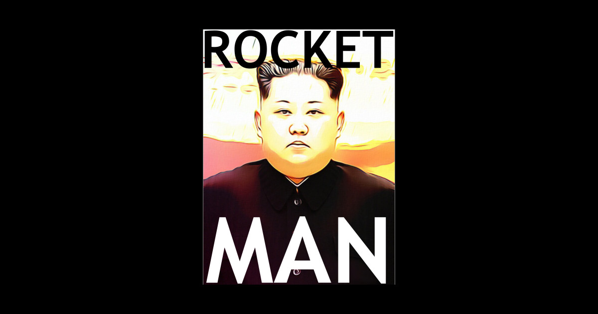 Rocket Man - Rocket Man Kim Jong Un - Sticker | TeePublic