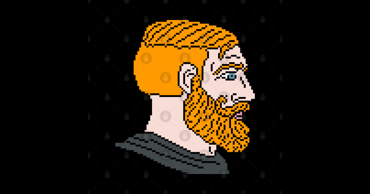 Chad Face Pixel Art - Chad Face - Posters and Art Prints | TeePublic