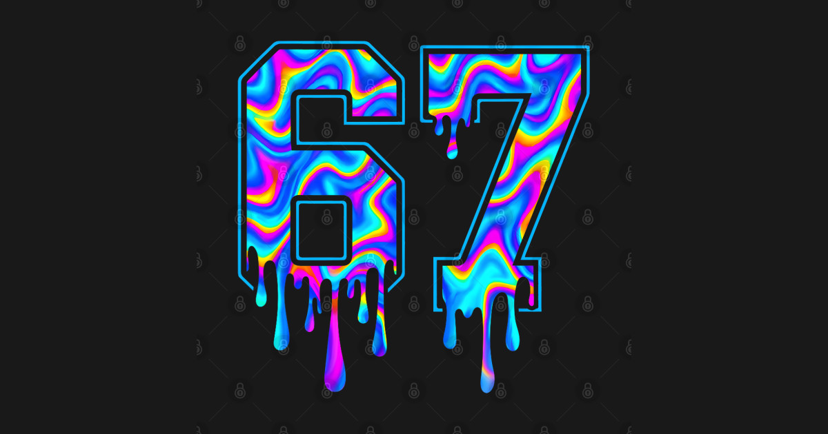 Swirl Six Seven Drip 6 7 Gen Alpha Slang - Meme Gen Alpha - T-Shirt ...